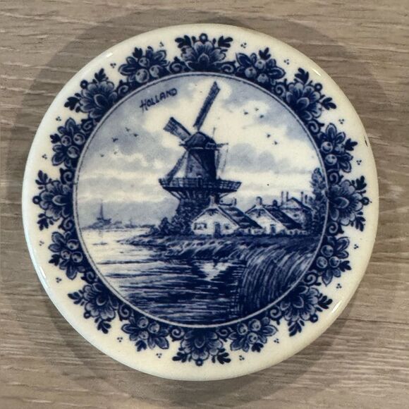 unknown | Accents | Small Blue Delft Painted Plate From Holland | Poshmark